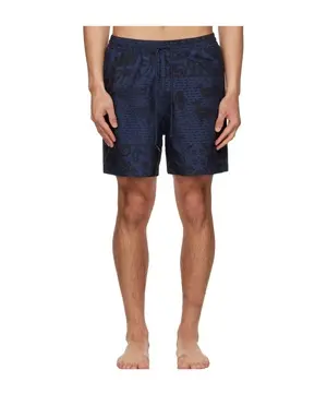 Carhartt Elastic Waist Swim Trunks With Embroidered Logo