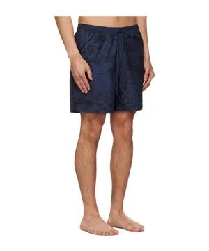 Carhartt Elastic Waist Swim Trunks With Embroidered Logo