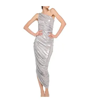 Norma Kamali Diana One-shoulder Ruched Dress