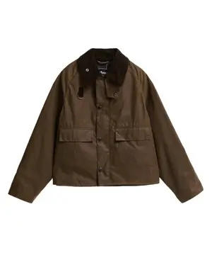 Barbour Spey Slim Waxed Jacket - Beech