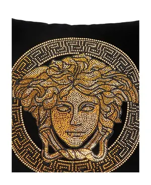 Versace Medusa Embellished Cushion