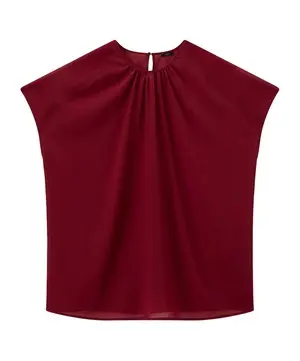 JOSEPH Broca Sheer Fine Wool Blouse