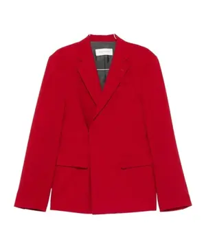 Dries Van Noten Long-sleeved Suit Jacket - Red