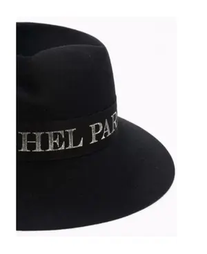 MAISON MICHEL Embroidered Logo Fedora