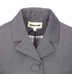 SHUSHU/TONG Lapel Buttoned Short Jacket