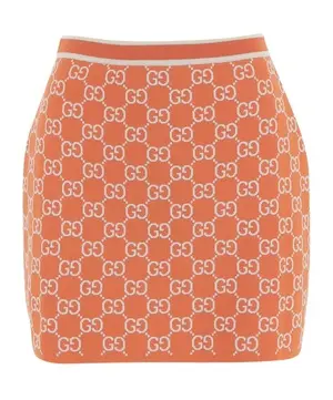Gucci Monogrammed Knit Mini Skirt