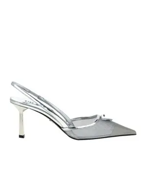 Prada Mesh-panelled Slingback Pumps