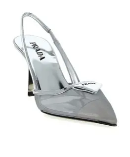 Prada Mesh-panelled Slingback Pumps
