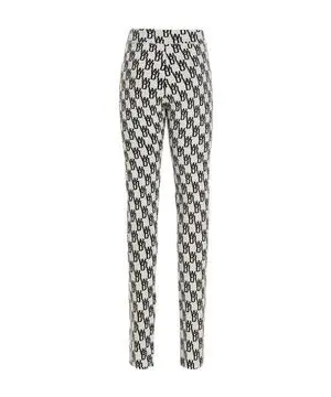 We11Done Logo Pattern Knitted Leggings