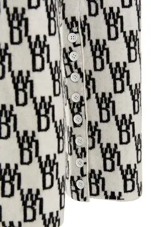 We11Done Logo Pattern Knitted Leggings