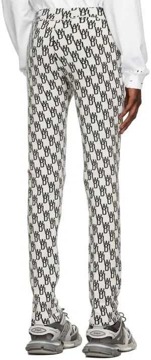 We11Done Logo Pattern Knitted Leggings