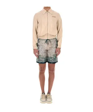 Amiri Multicolor Silk Printed Bermuda Shorts