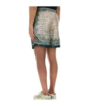 Amiri Multicolor Silk Printed Bermuda Shorts