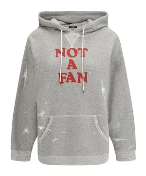 R13 Not A Fan" Distressed Hoodie