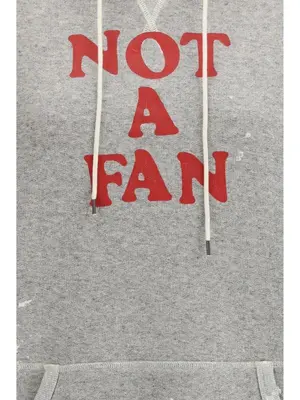 R13 Not A Fan" Distressed Hoodie