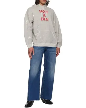 R13 Not A Fan" Distressed Hoodie
