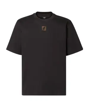 Fendi Ff Motif Crewneck T-shirt
