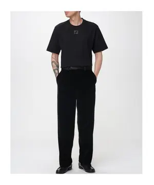Fendi Ff Motif Crewneck T-shirt
