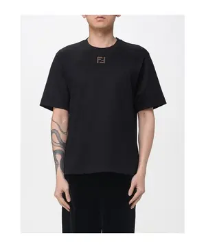 Fendi Ff Motif Crewneck T-shirt