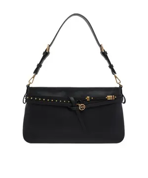 Pinko Strap Detailed Shoulder Bag - Black