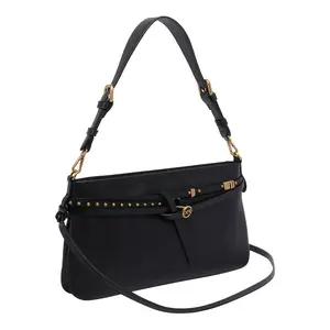 Pinko Strap Detailed Shoulder Bag - Black