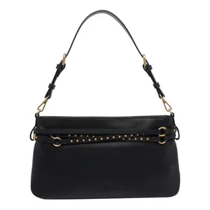 Pinko Strap Detailed Shoulder Bag - Black