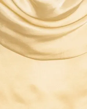 ROTATE BY BIRGER CHRISTENSEN Draped Cowl Neck Top - Yellow