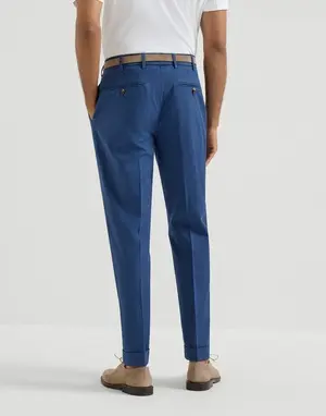 Brunello Cucinelli Mid-rise Tapered-leg Chinos - Blue
