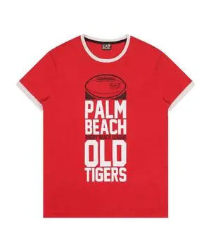EA7 Letter Printed Round-neck T-shirt