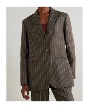 Posse Pinstripe Single-breasted Blazer