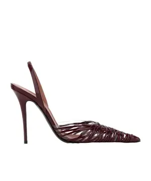 Amina Muaddi Pointed-toe Stiletto High-heeled Sandals - Multicolor