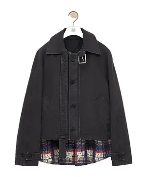 Loewe Belted Jacket In Cotton