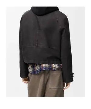Loewe Belted Jacket In Cotton