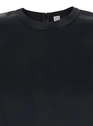 TOTEME Long Satin Dress - Black
