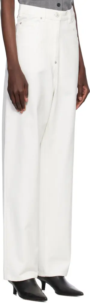 PUSHBUTTON Cutout Jeans - White