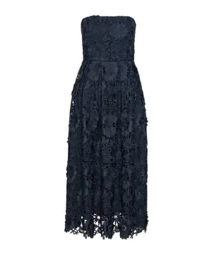 Strapless Lace Midi Cocktail Dresses
