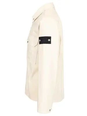 Stone Island Zip Fastening Cotton Overshirt