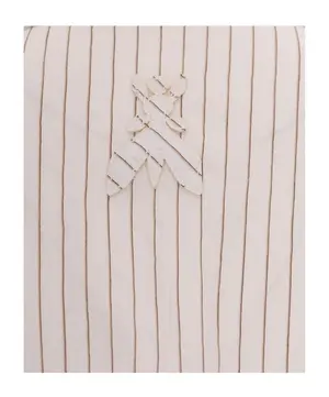Patrizia Pepe Striped Cropped Shirt