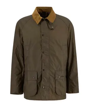 Barbour Lightweight Ashby Waxed Jacket With Corduroy Collar