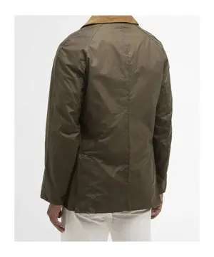 Barbour Lightweight Ashby Waxed Jacket With Corduroy Collar