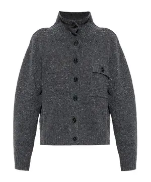 SAMSOE SAMSOE Salois Wool Cardigan - Grey