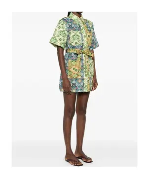 ALEMAIS Ali Spliced Belted Mini Dress