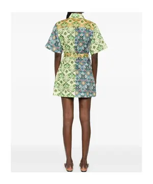 ALEMAIS Ali Spliced Belted Mini Dress