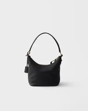 Prada Logo-lettering Zipped Shoulder Bag - Black