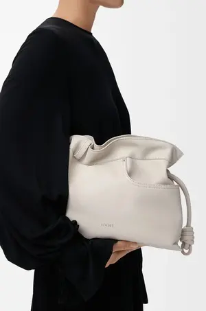 Loewe Flamenco Shoulder Bag - Light Ghost
