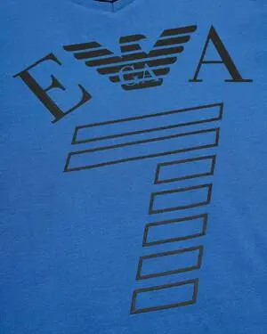 EA7 Logo T-shirt With Round Neck