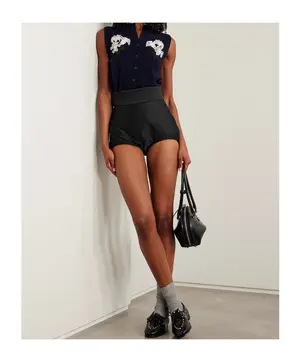 SHUSHU/TONG Satin High-waisted Shorts