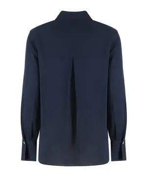 Vince Long-sleeved Button-front Shirt - Blue