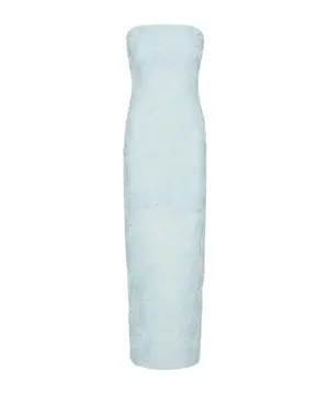 ROTATE BY BIRGER CHRISTENSEN Floral Pattern Strapless Maxi Dress