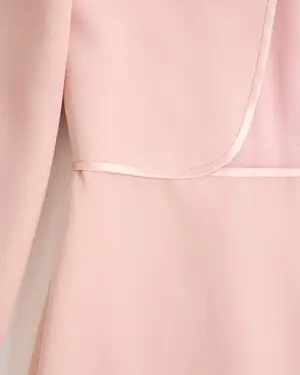 Valentino Garavani Cady Couture Midi Dress With Feather Trim